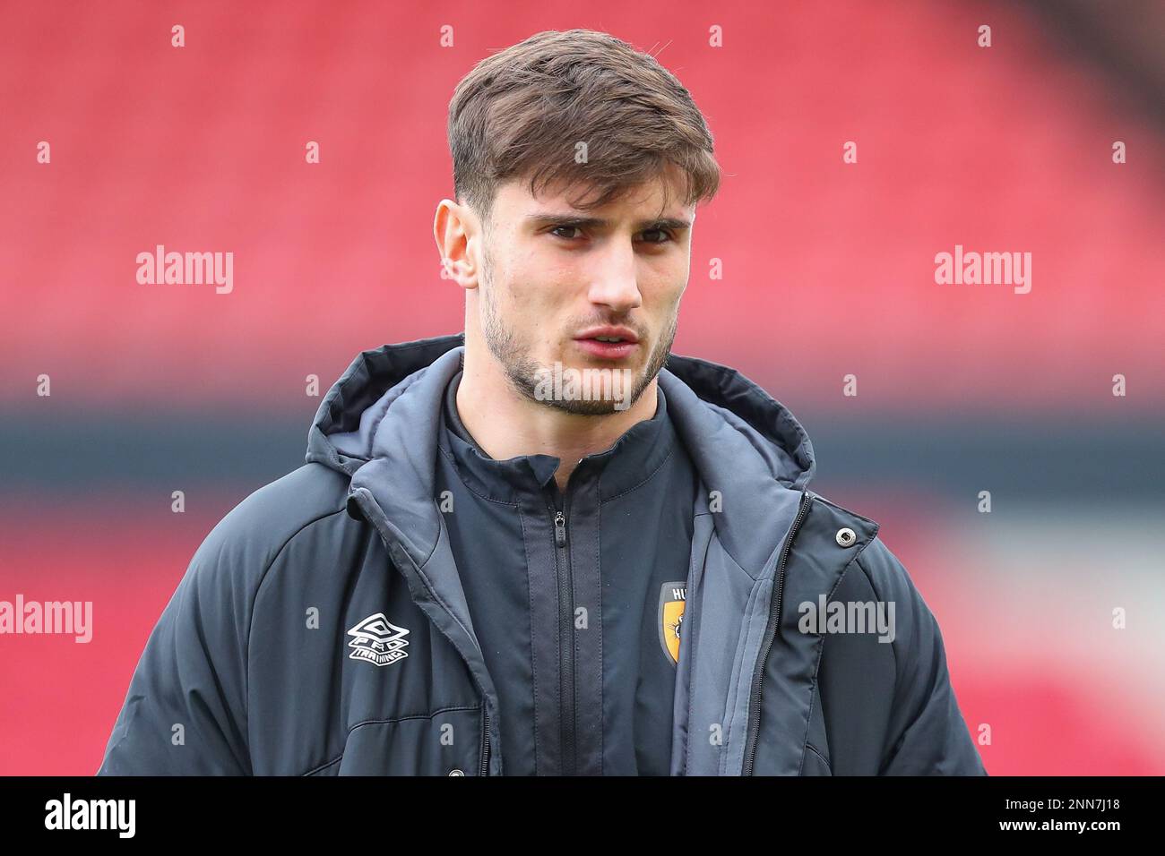 Ryan Longman #16 of Hull City arrives ahead of the Sky Bet Championship ...