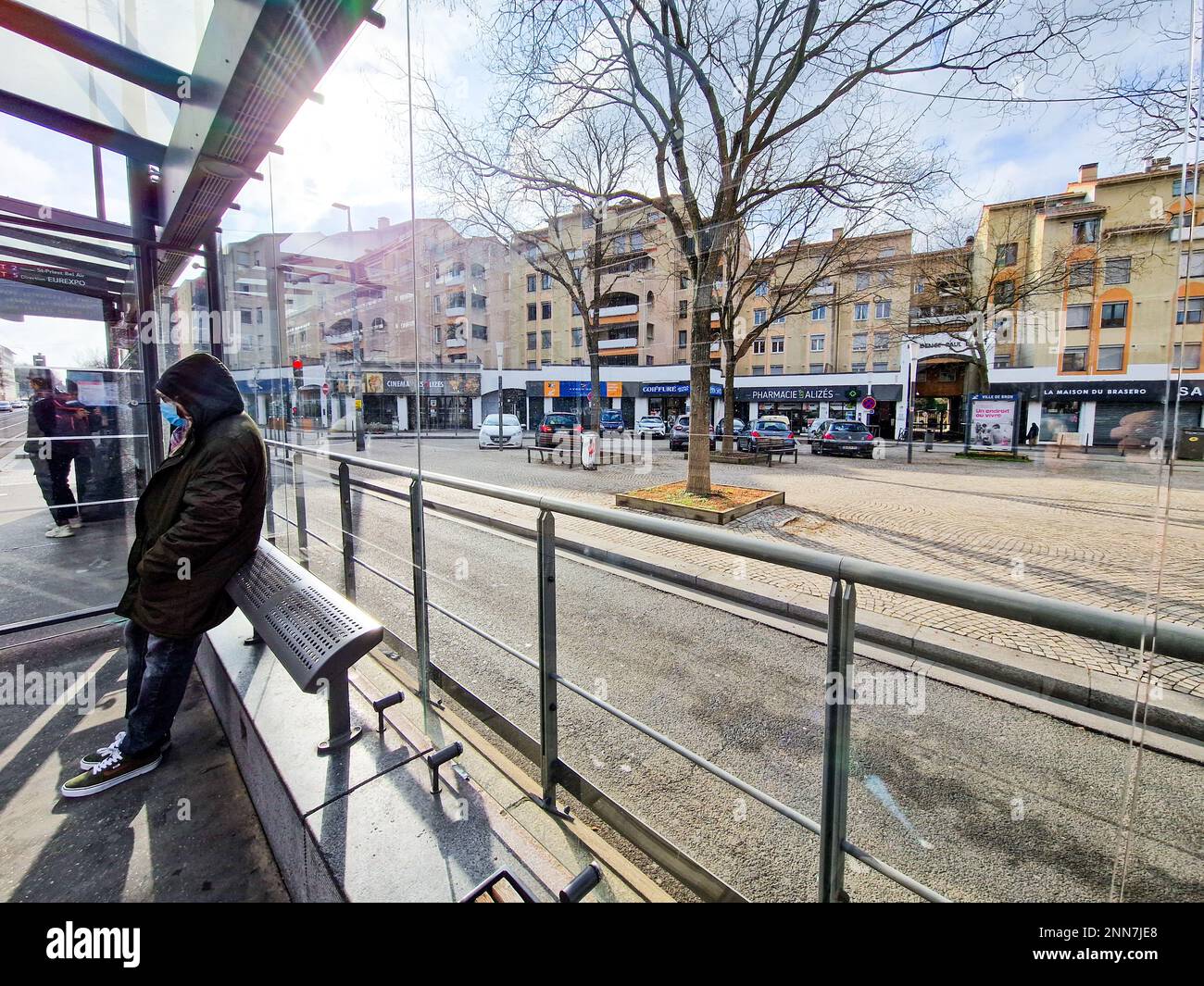 Public transports, Tramway, Bron, France Stock Photo - Alamy