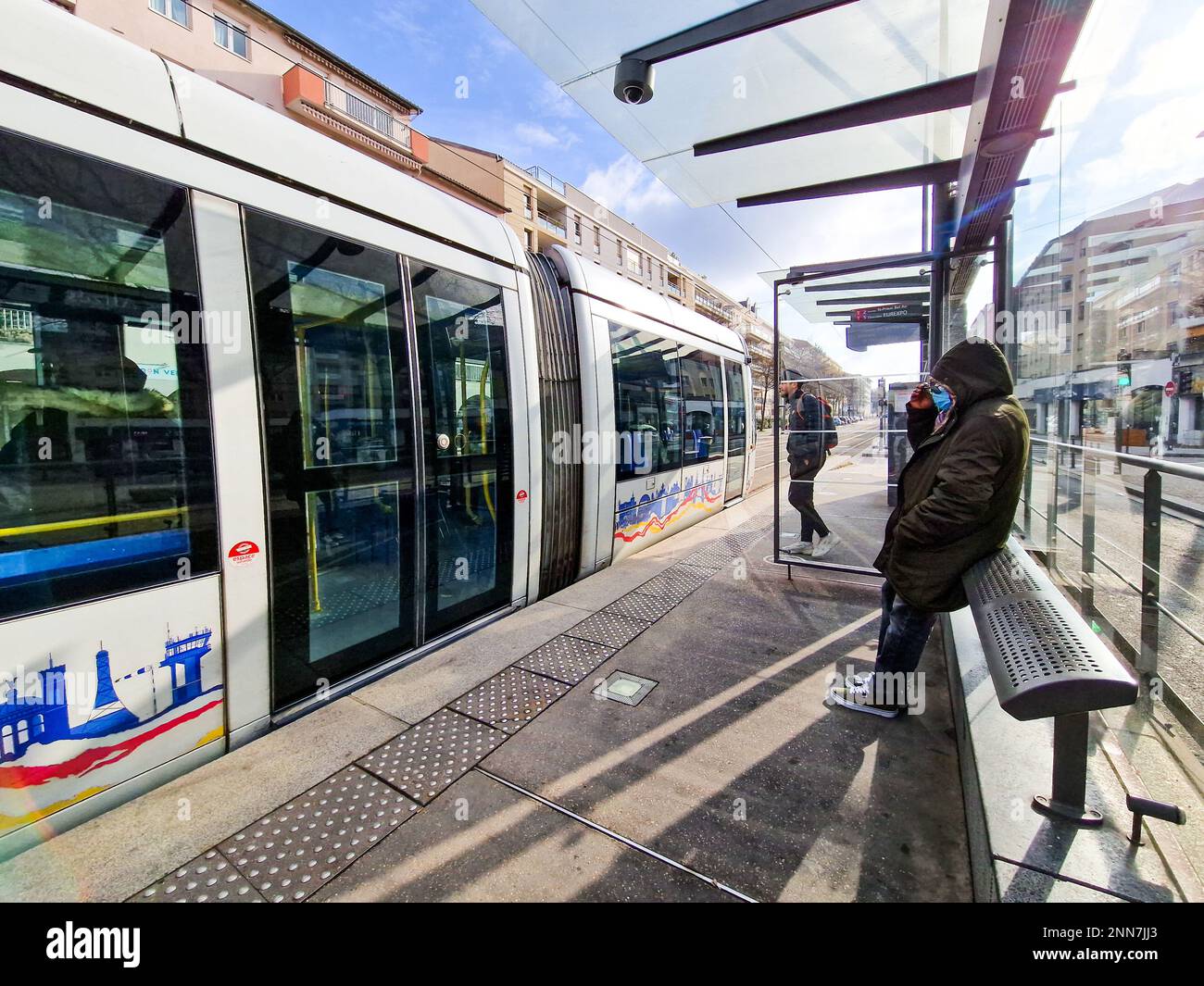 Public transports, Tramway, Bron, France Stock Photo - Alamy Public transports, Tramway, Bron, France Stock Photo - Alamy