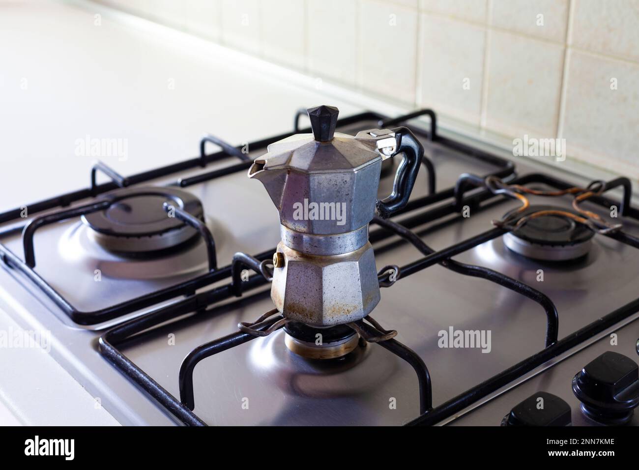 Original moka coffee pot hi-res stock photography and images - Alamy