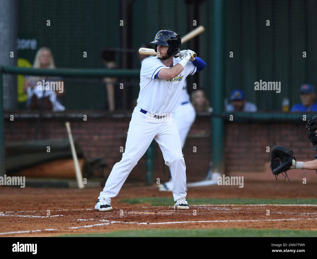 Trey Hinton (29) (Tusculum) of the Elizabethton River Riders during a ...