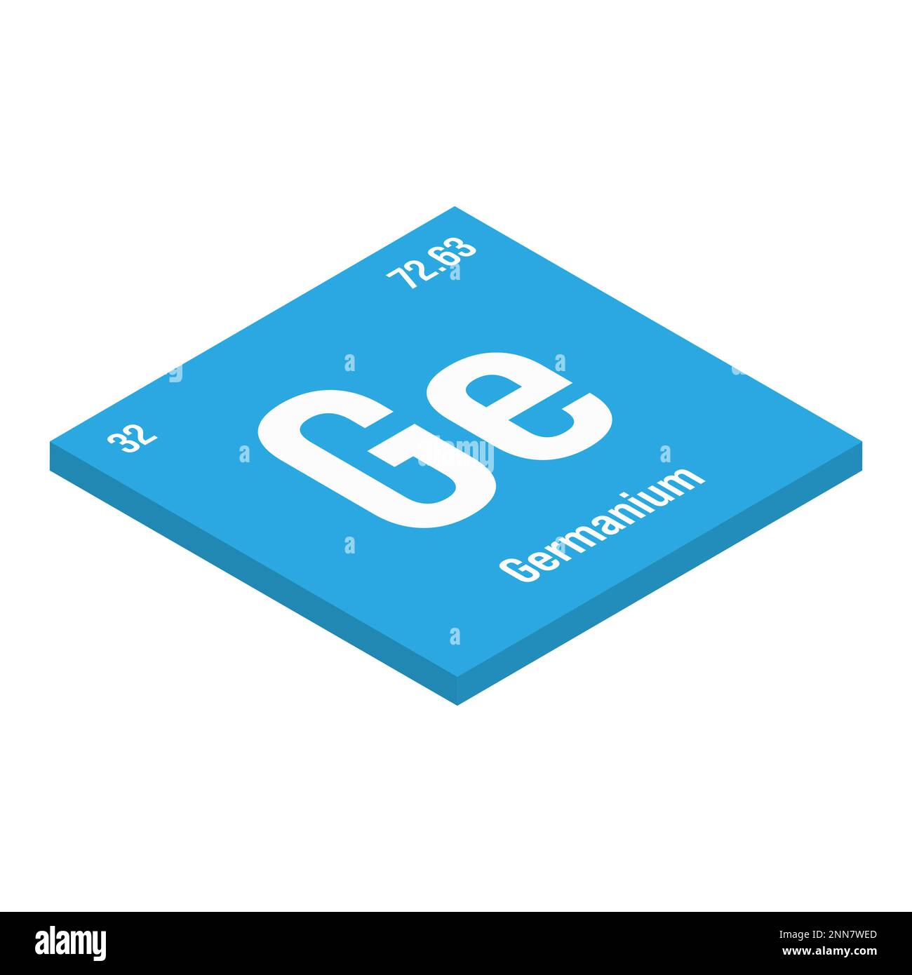 Gadolinium, Gd, periodic table element with name, symbol, atomic number ...