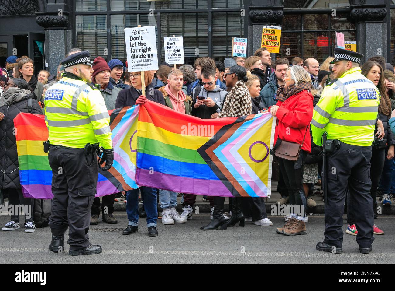 Pro trans protest hi-res stock photography and images - Alamy
