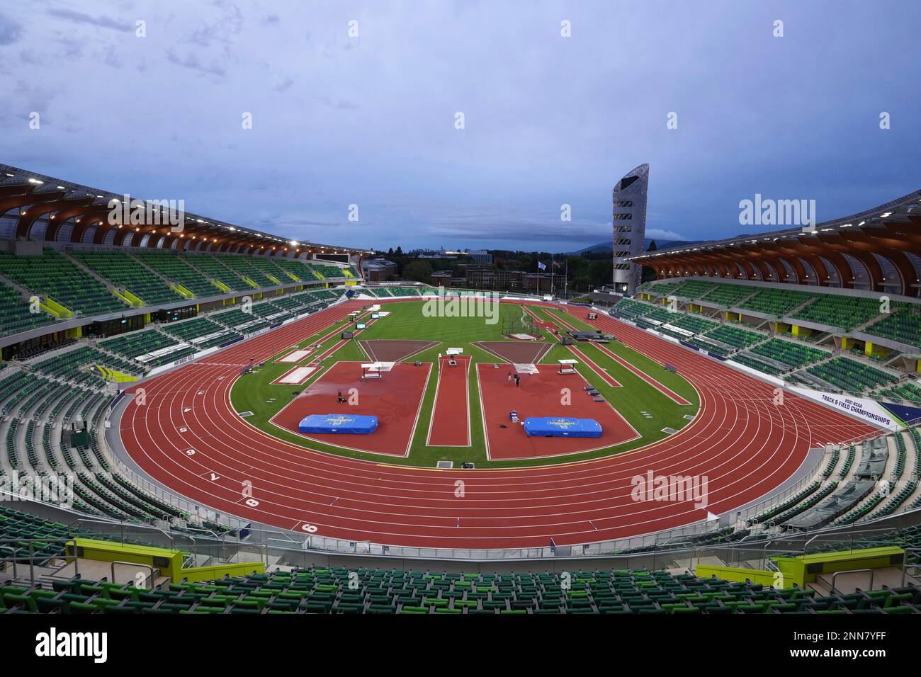 A general view of Hayward Field on the campus of the University of ...