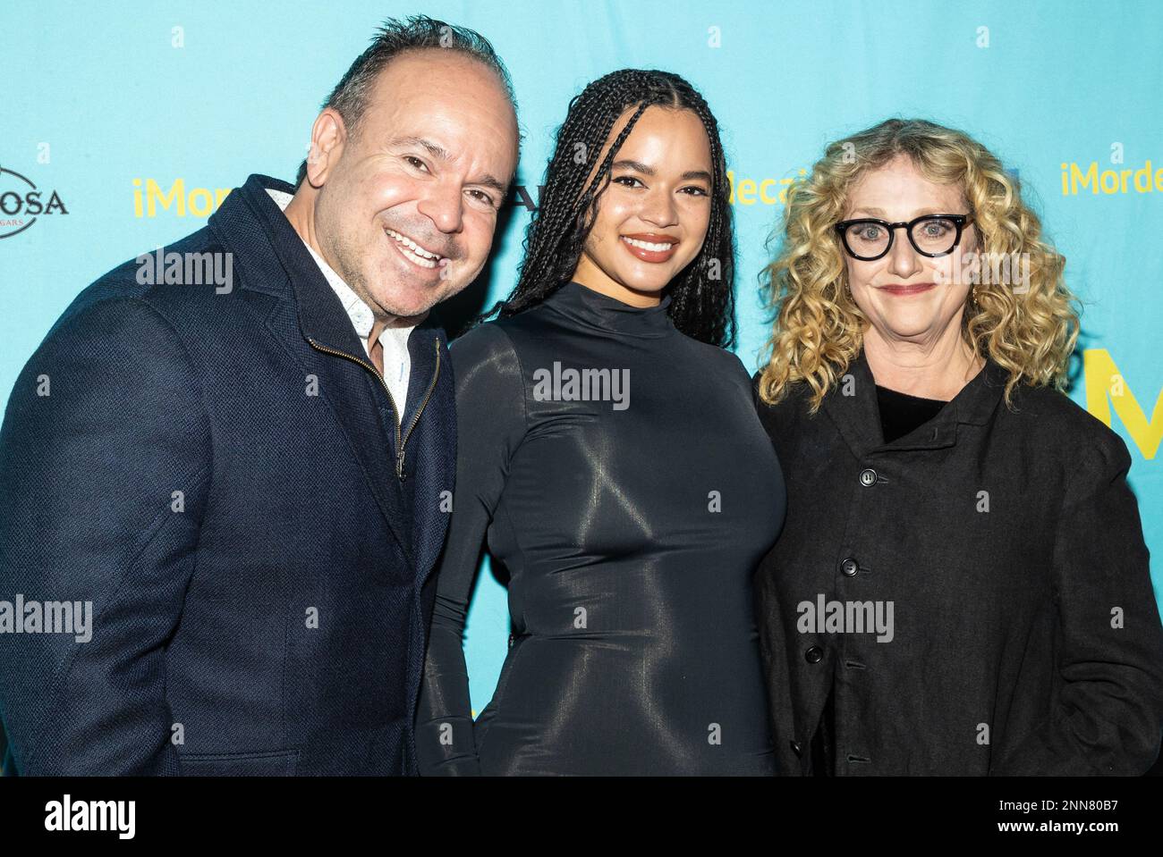 Marvin Samel, Azia Dinea Hale and Carol Kane attend the "iMordecai" New ...