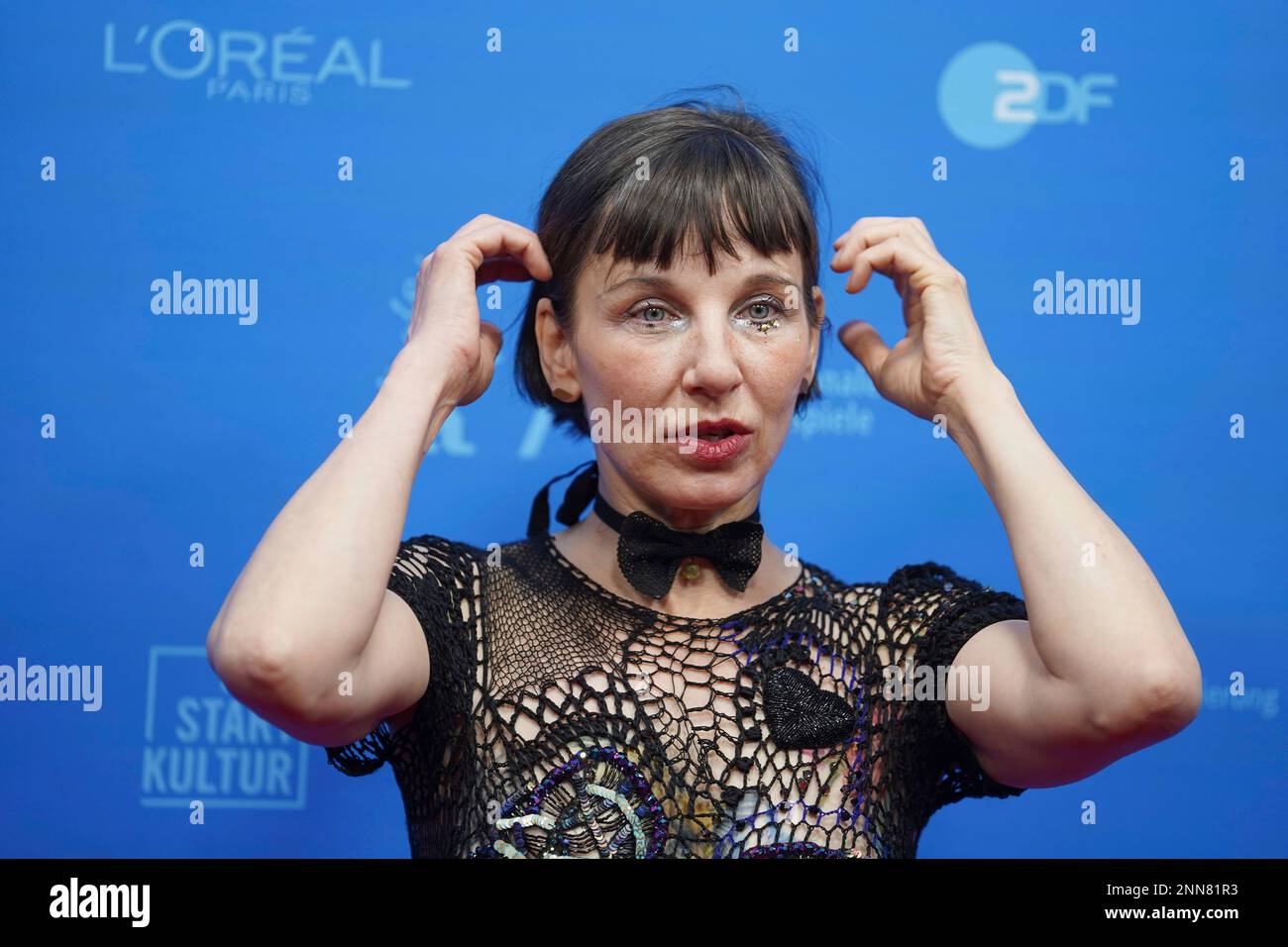 Actress Meret Becker arrives for the film premiere of "Fabian oder Der ...