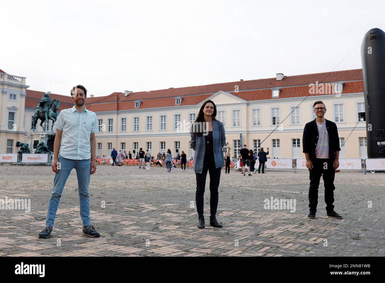 Directors Ted Passon, right, and Yoni Brook, left, and writer Nicole ...