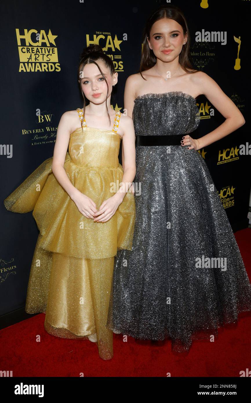 Beverly Hills, Ca. 24th Feb, 2023. Violet McGraw, Madeleine McGraw at ...