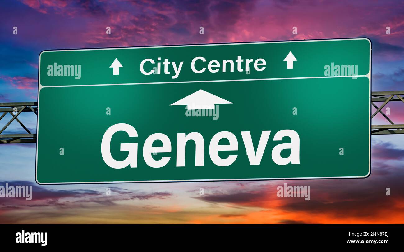 Geneva traffic sign hi-res stock photography and images - Alamy