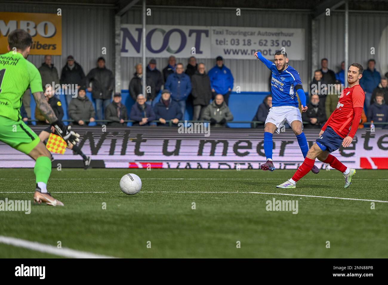 VEENENDAAL, 25-02-2023, Sportpark Panhuis, Dutch Derde Divisie Football ...
