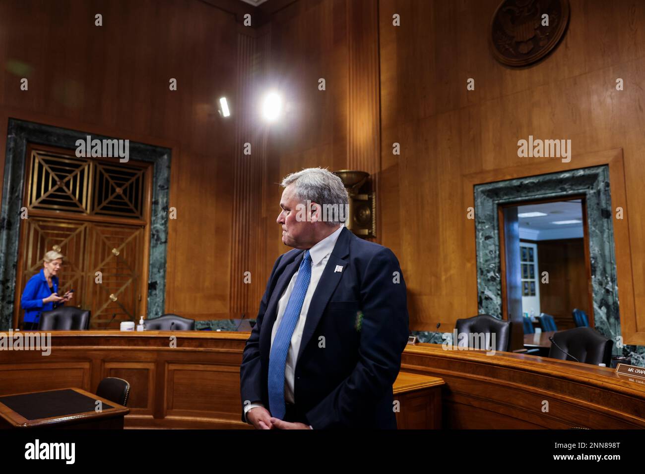 IRS Commissioner Charles Rettig arrives to testify before a Senate ...