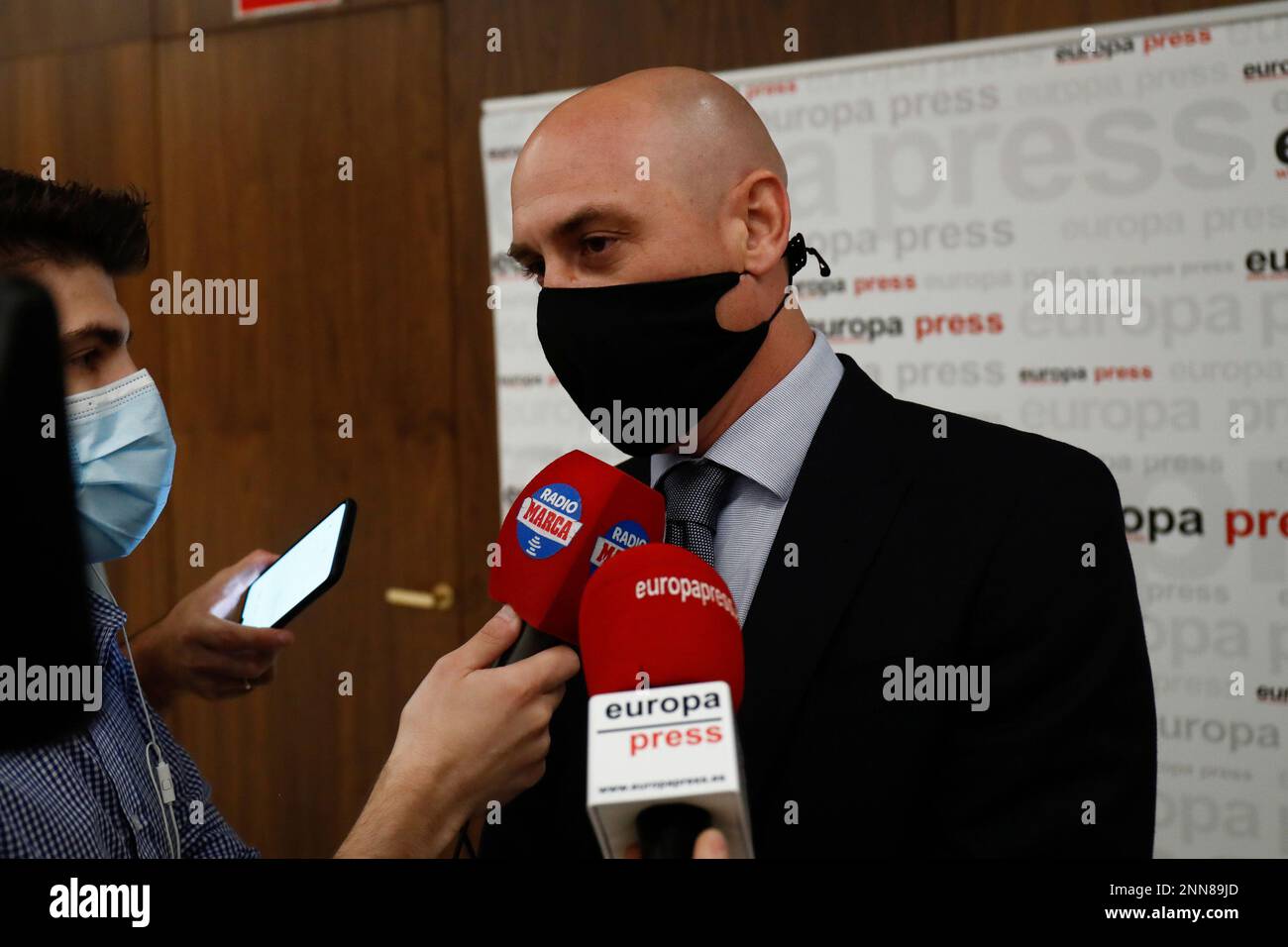 The president of the Royal Spanish Football Federation (RFEF), Luis ...