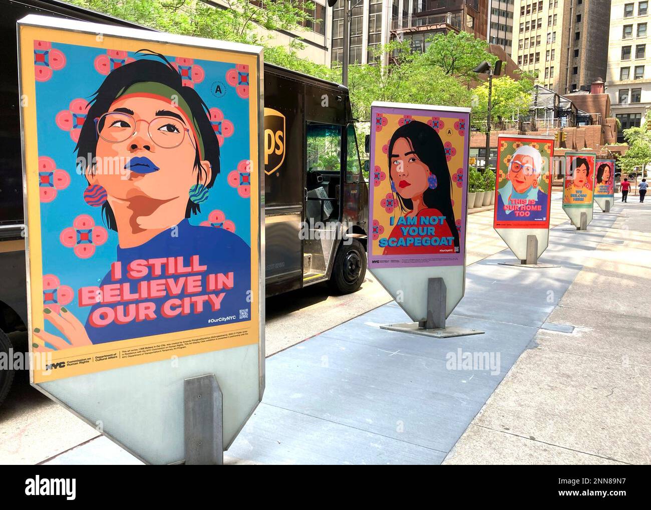 Photo by: STRF/STAR MAX/IPx 2021 6/7/21 Posters against racism towards ...