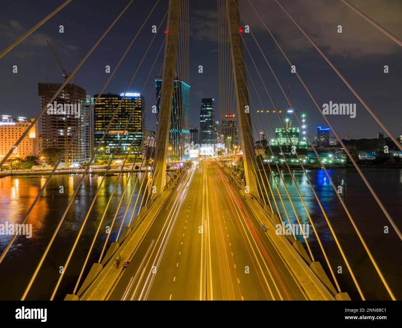 February 8, 2023: Ba Son Bridge connects District 2 and District 1 of ...