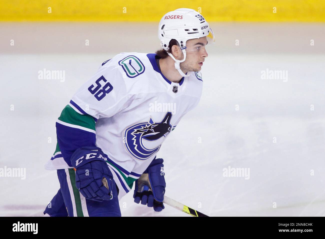 NHL profile photo on Vancouver Canucks player William Lockwood at a ...