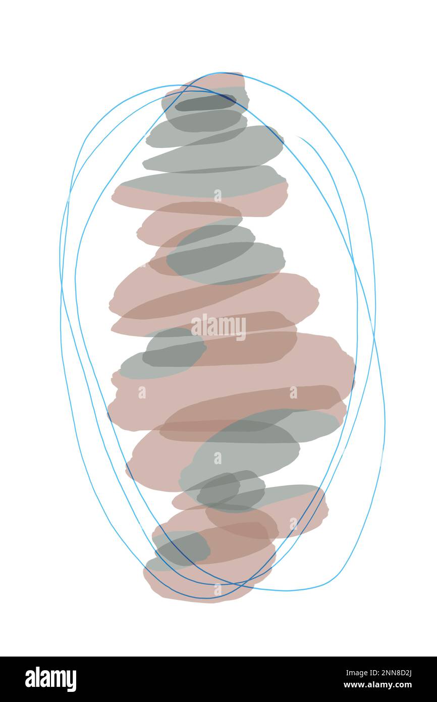 Hand drawn gray abstract Cut Out Stock Images & Pictures - Alamy