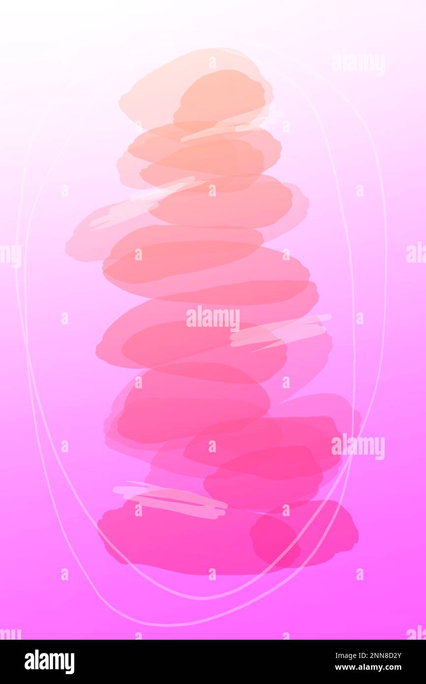 Hand drawn illustration with brightful colors and geometric elements ...