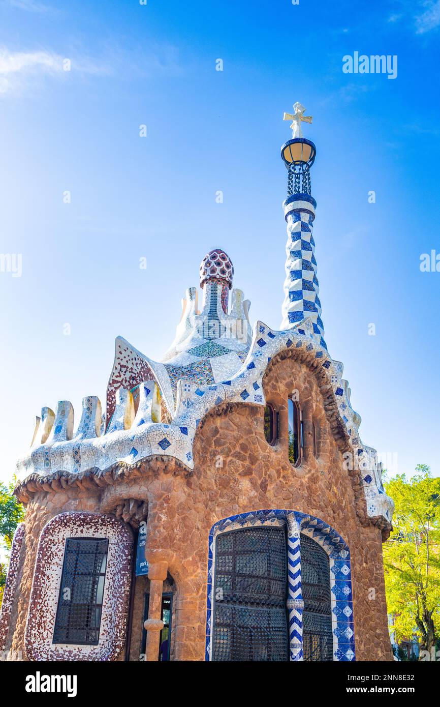 Barcelona Park Guell a public park system composed of gardens and ...