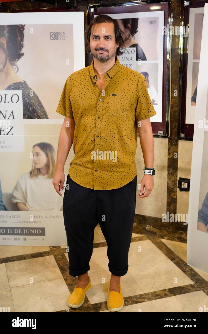 The director Guillermo Ríos posing during the presentation of the film ...