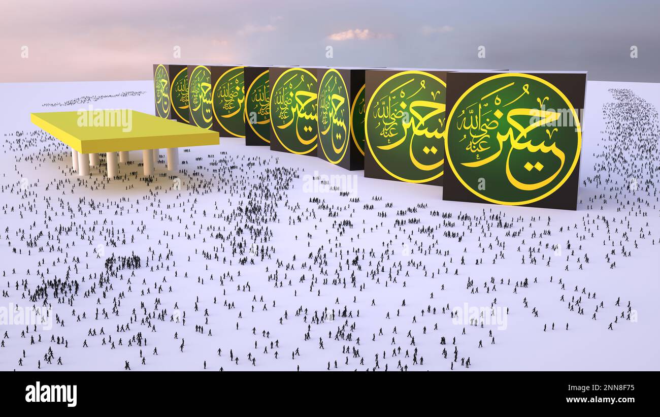 Hussein 3d hi-res stock photography and images - Alamy