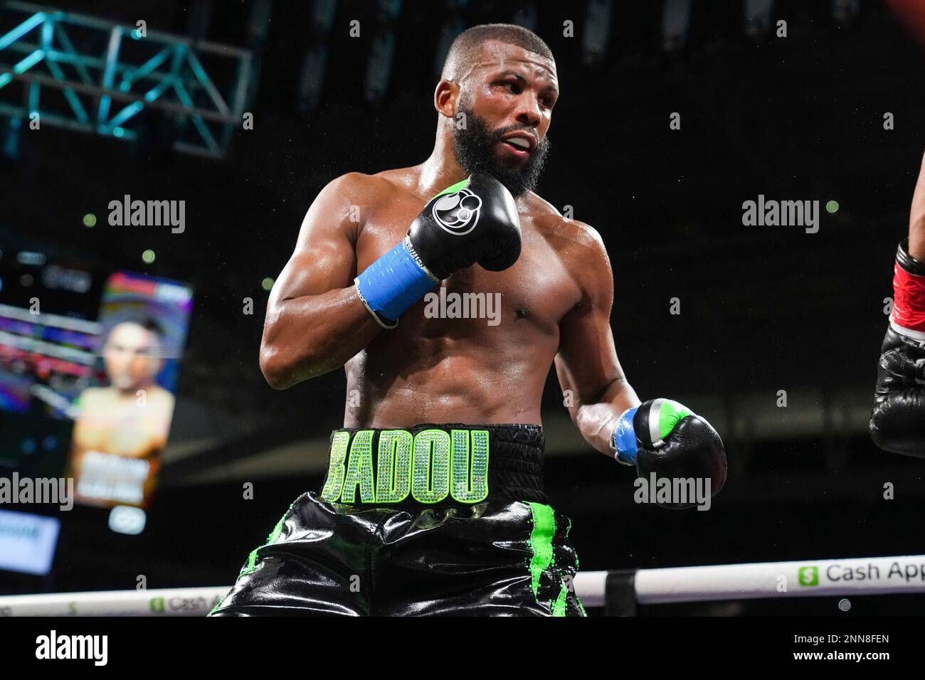 Boxer Badou Jack during a boxing special exhibition night headlined by ...