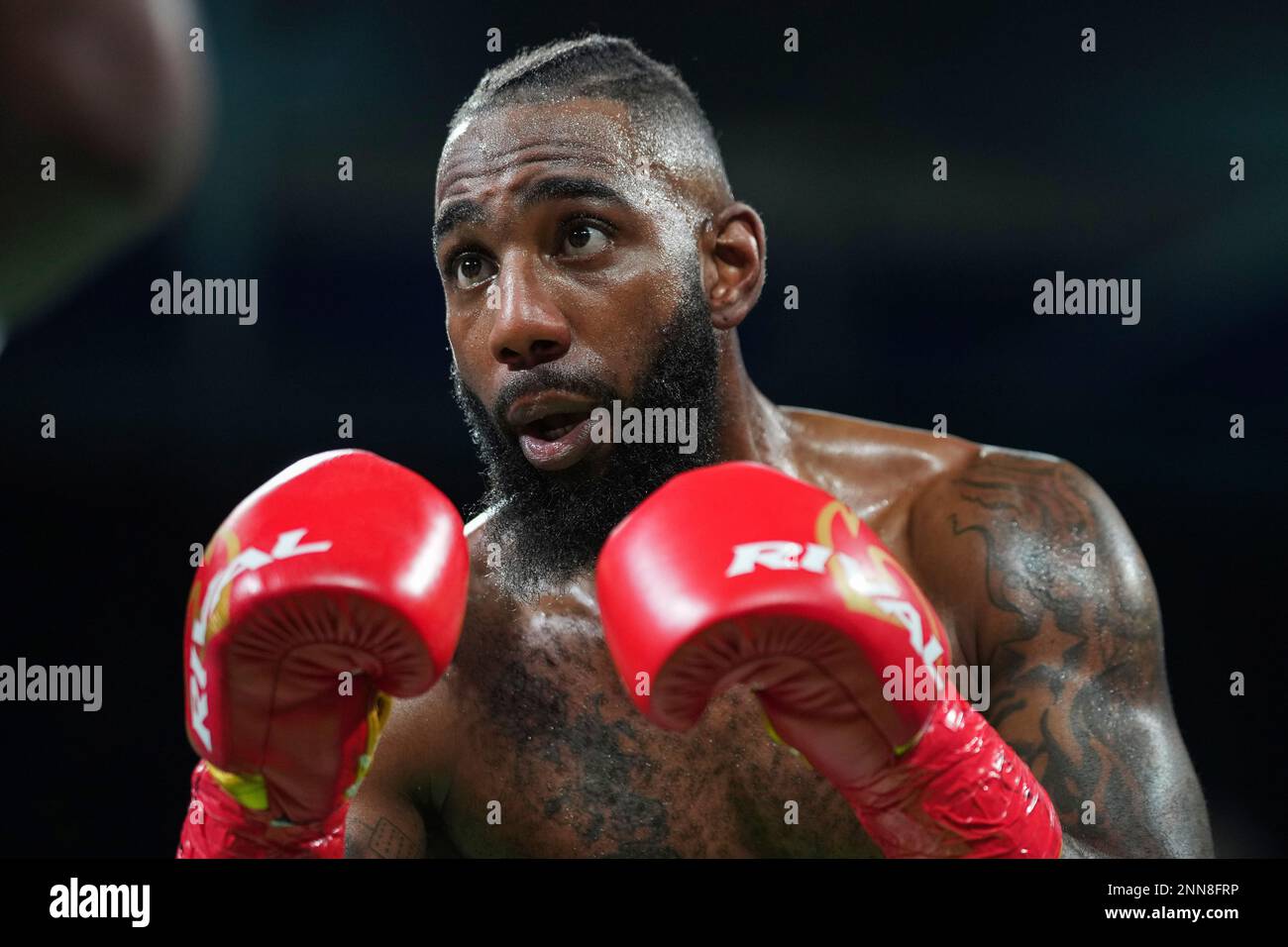MMA fighter Brian Maxwell during a boxing special exhibition at Hard ...