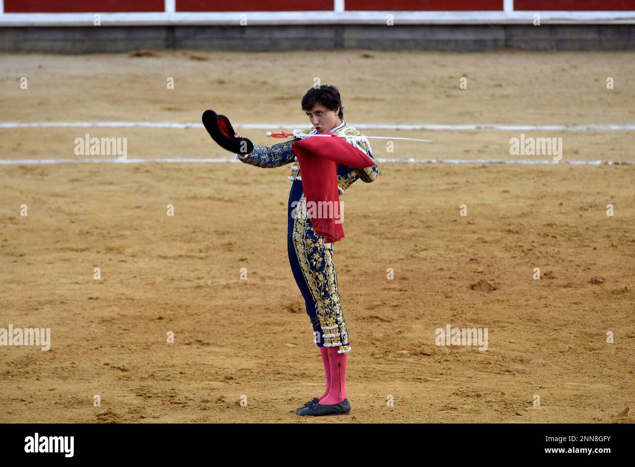 Andrés Roca Rey during his bullfight in the bullring on June 6, 2021 ...