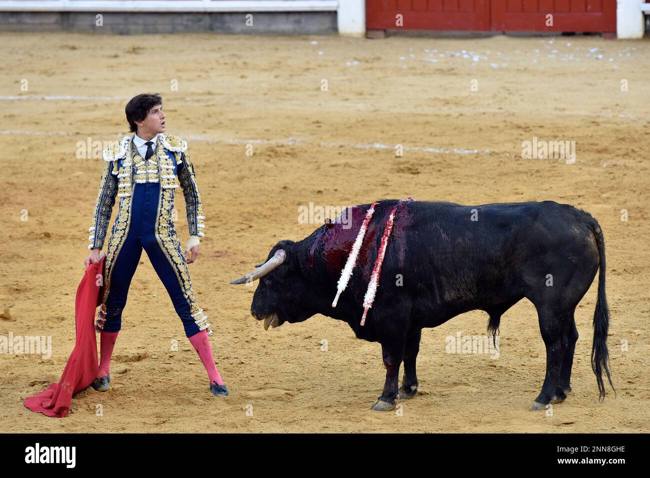 Andrés Roca Rey during his bullfight in the bullring on June 6, 2021 ...