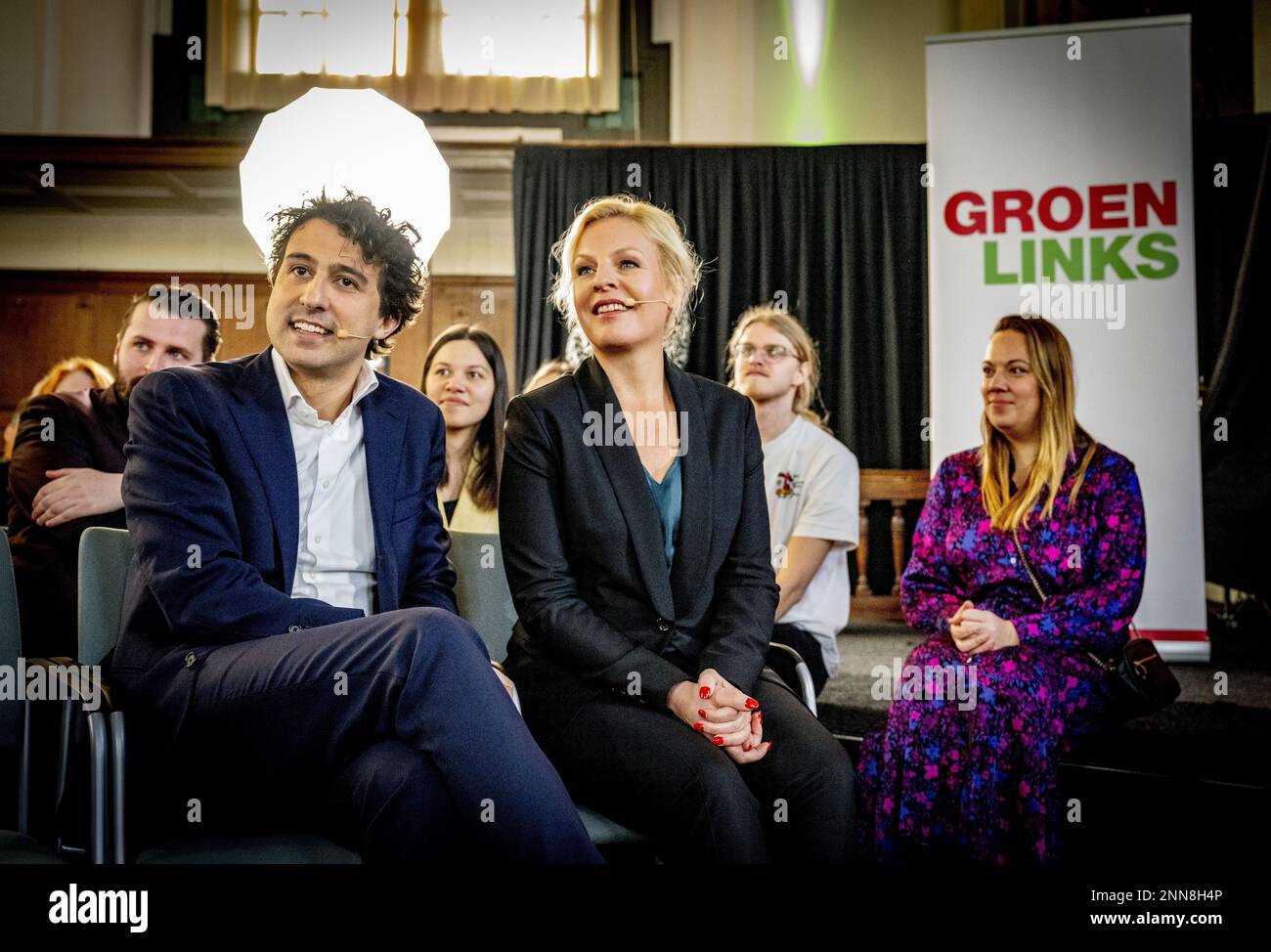 MIDDELBURG - Party chairmen Attje Kuiken (PvdA) and Jesse Klaver ...