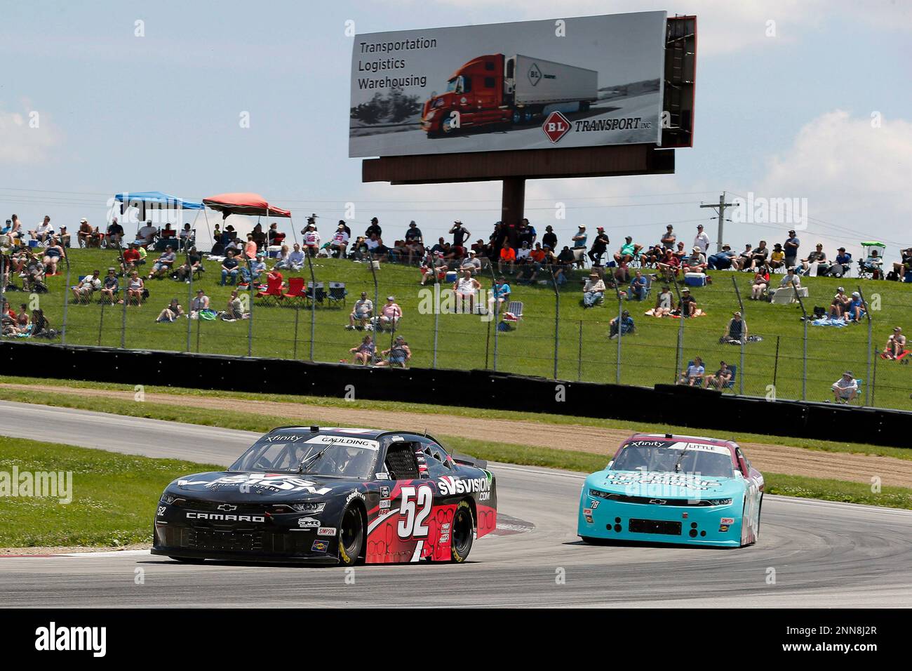 #52: Gray Gaulding, Means Motorsports, Chevrolet Camaro SVS Vision, #78 ...