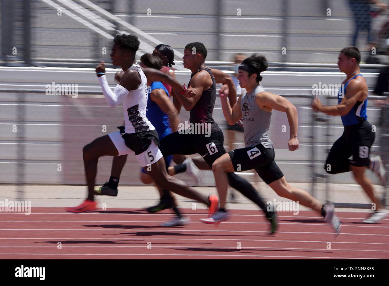 Max Thomas of Servite wins 100m heat in 10.61 for the top time during ...
