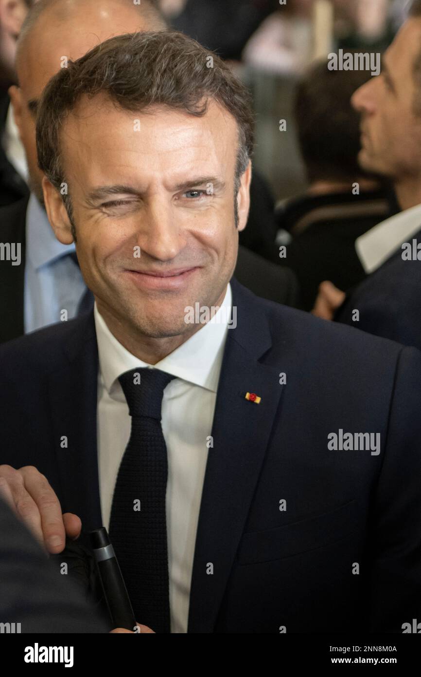 France's President Emmanuel Macron at the 59th edition of the ...
