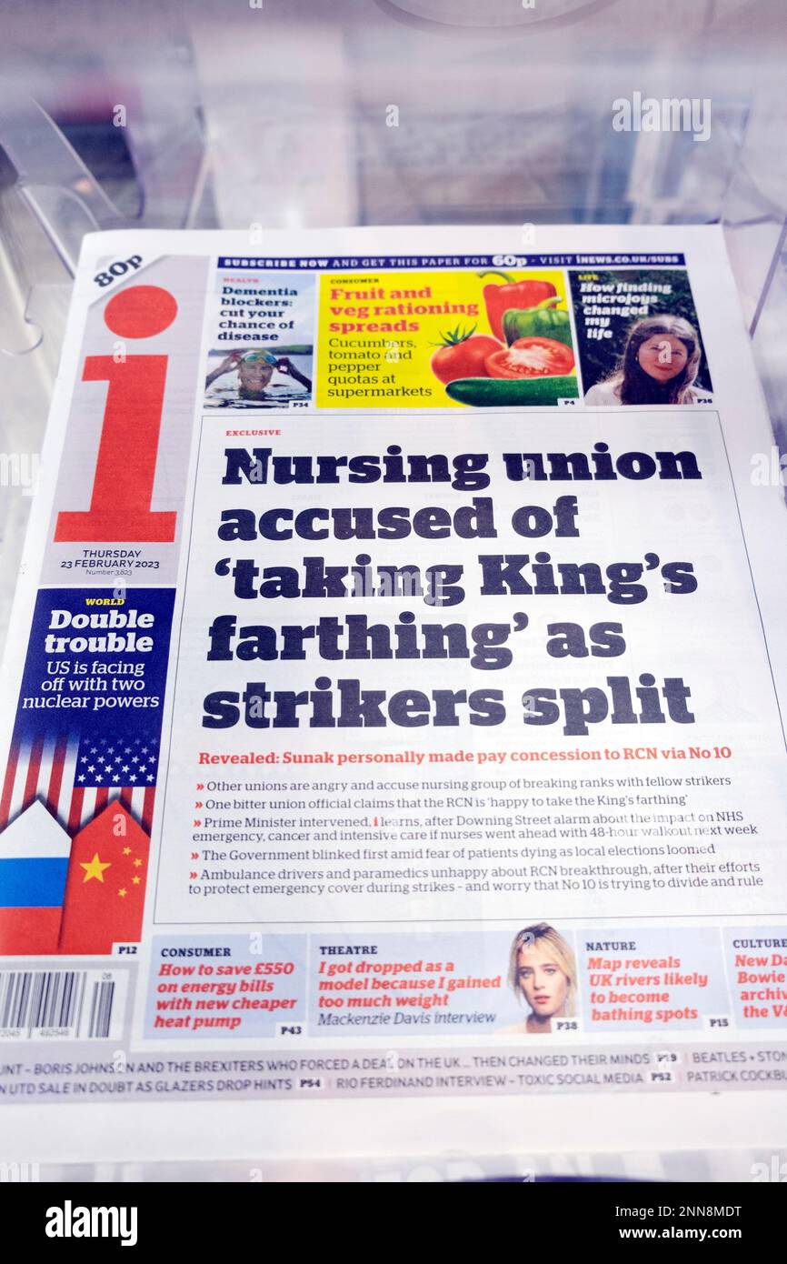 'Nursing union accused of 'taking King's farthing' as strikers split' i ...