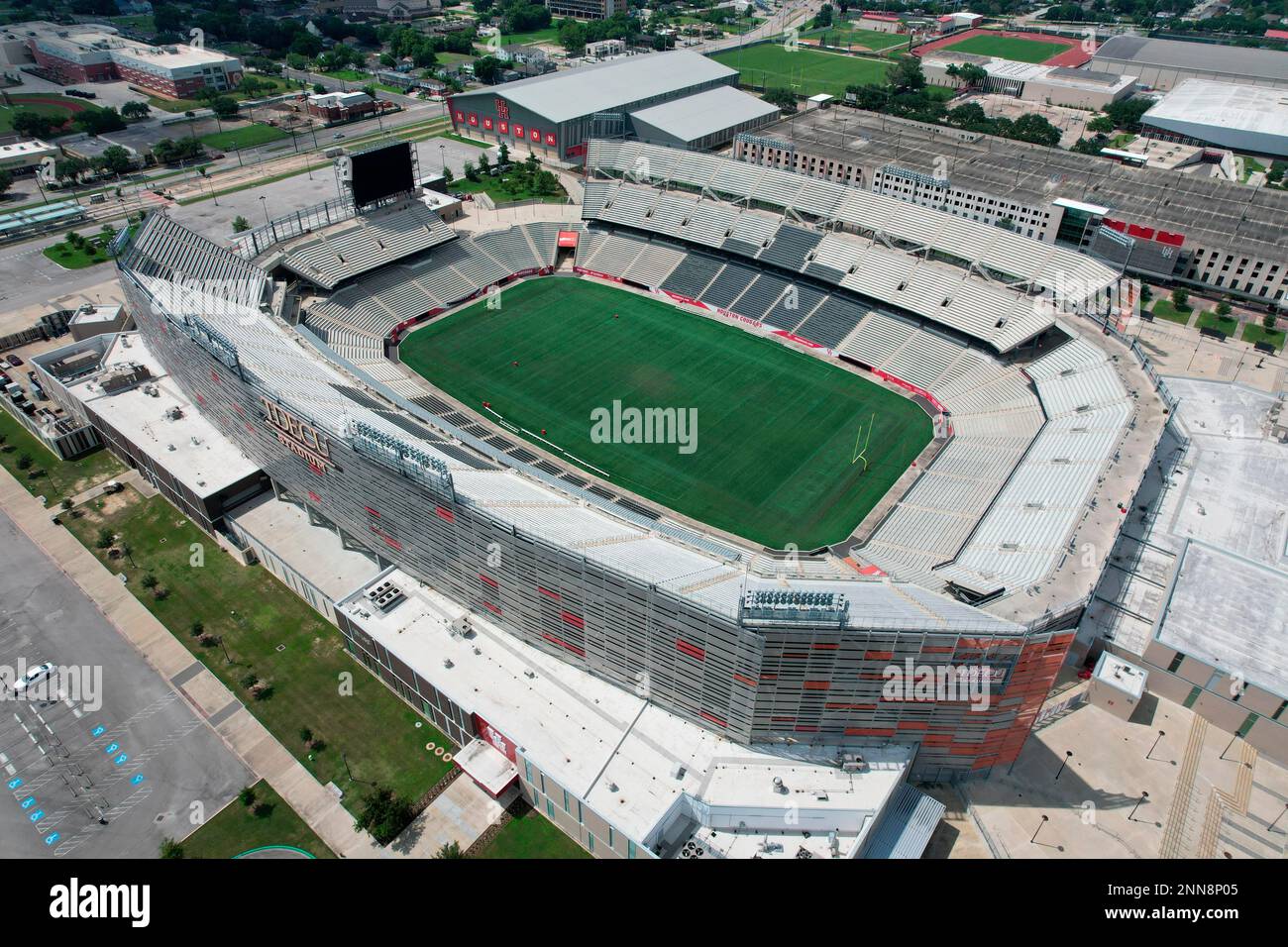 An aerial view of TDECU Stadium on the campus of the University of ...