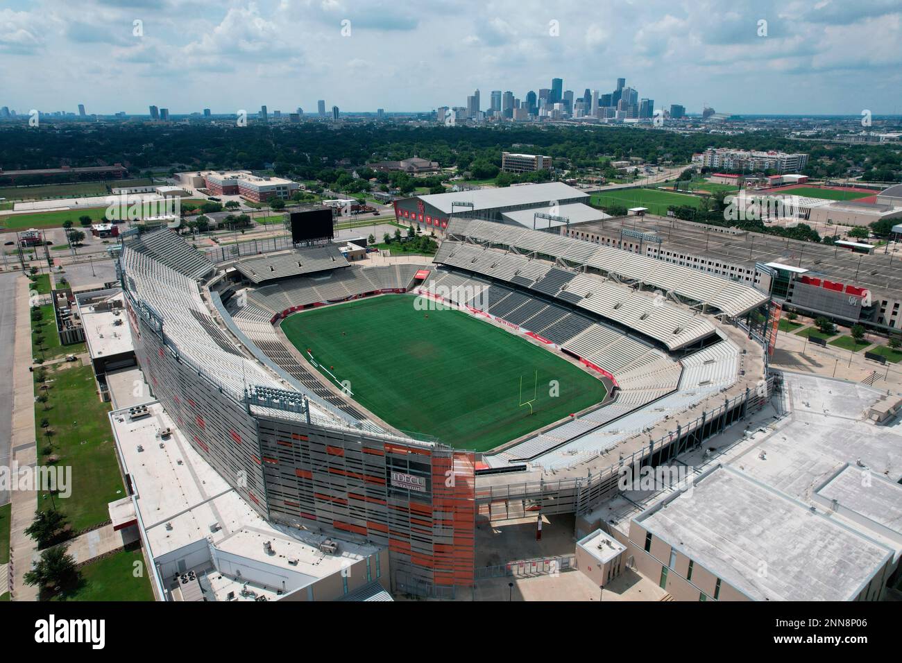 An aerial view of TDECU Stadium on the campus of the University of ...