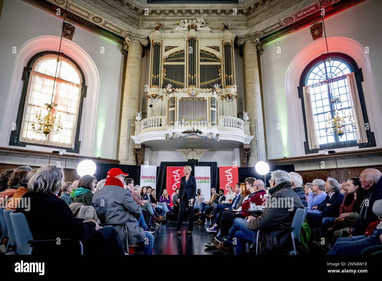 MIDDELBURG - Party chairmen Attje Kuiken (PvdA) and Jesse Klaver ...