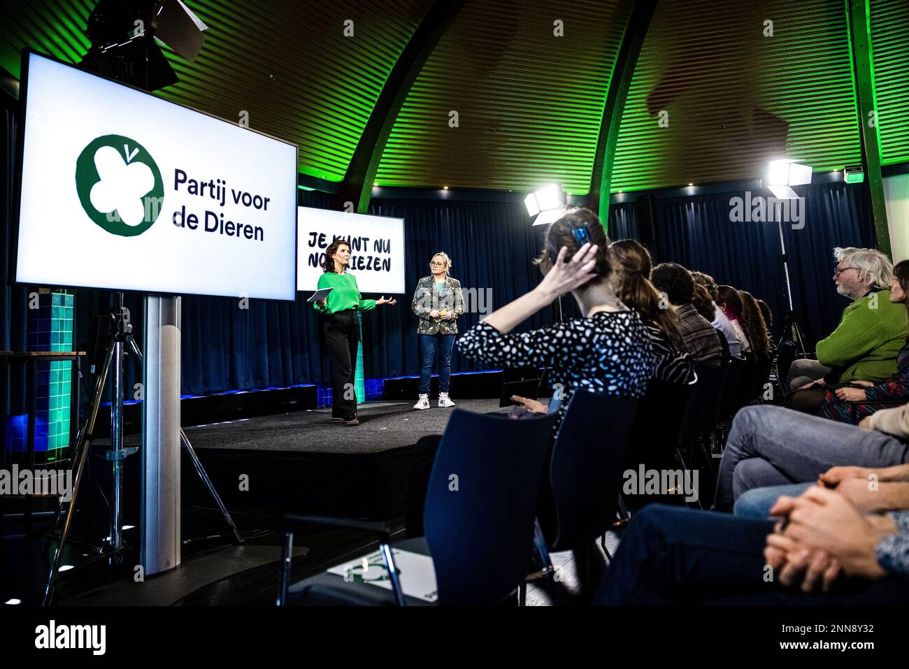 DEN BOSCH - Party leader Esther Ouwehand gives a speech during the kick ...