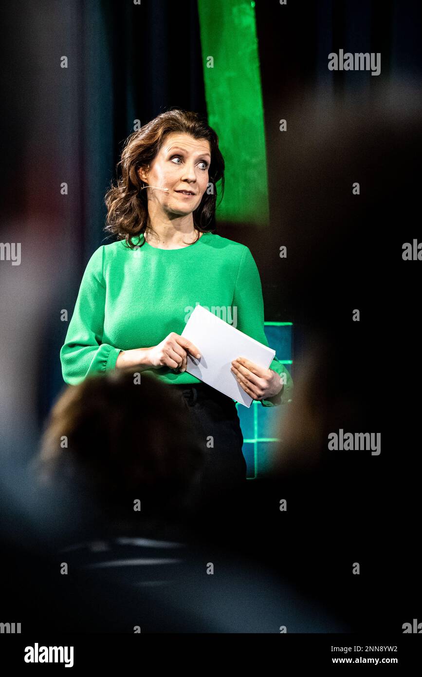 DEN BOSCH - Party leader Esther Ouwehand gives a speech during the kick ...