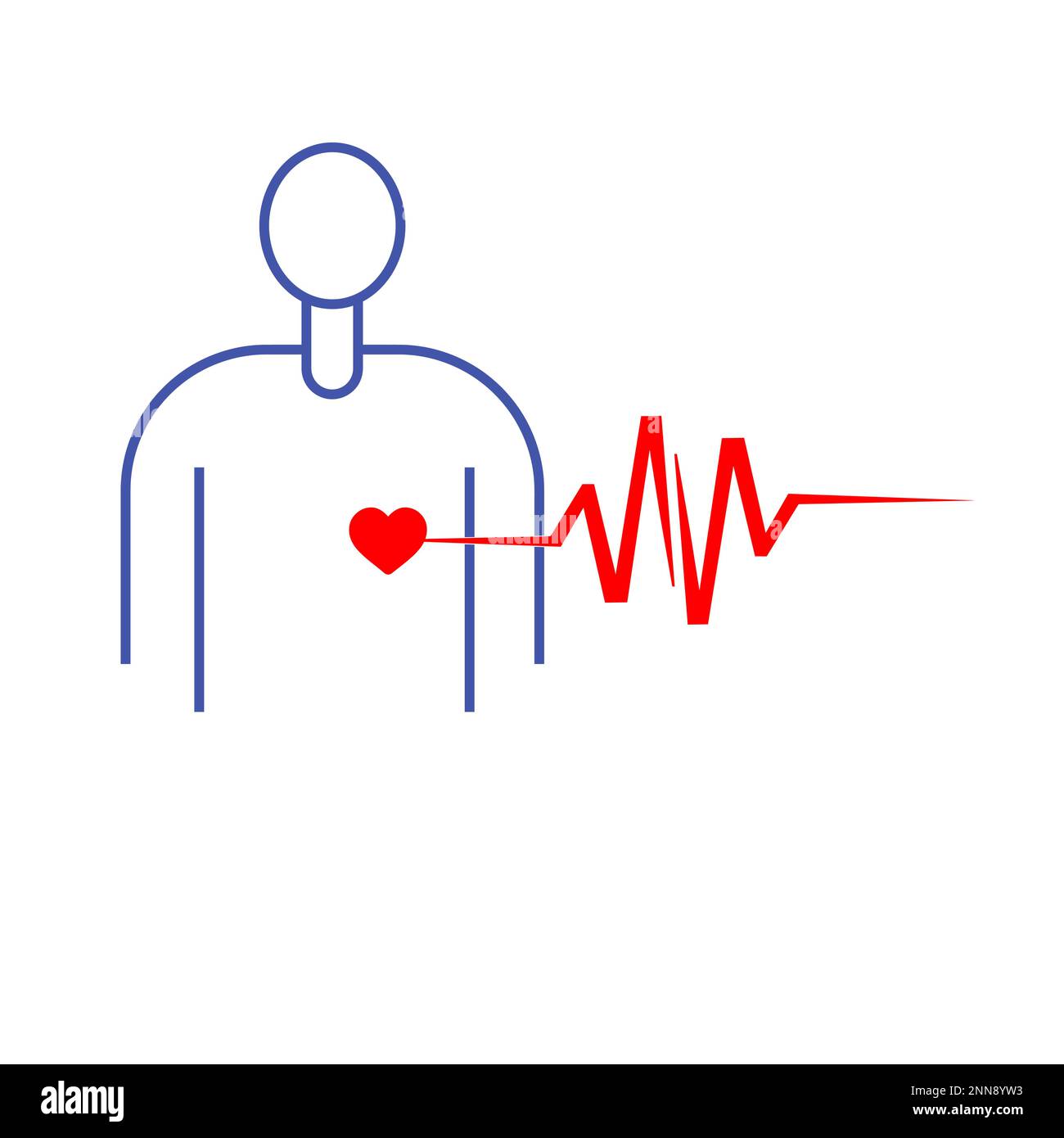 Cardiology healthcare medical human heart icon and logo for business ...