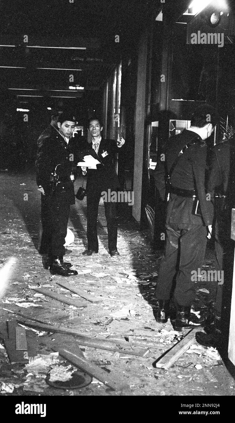 A bomb exploded at the crowded Ocean Terminal, leaving twenty-three ...