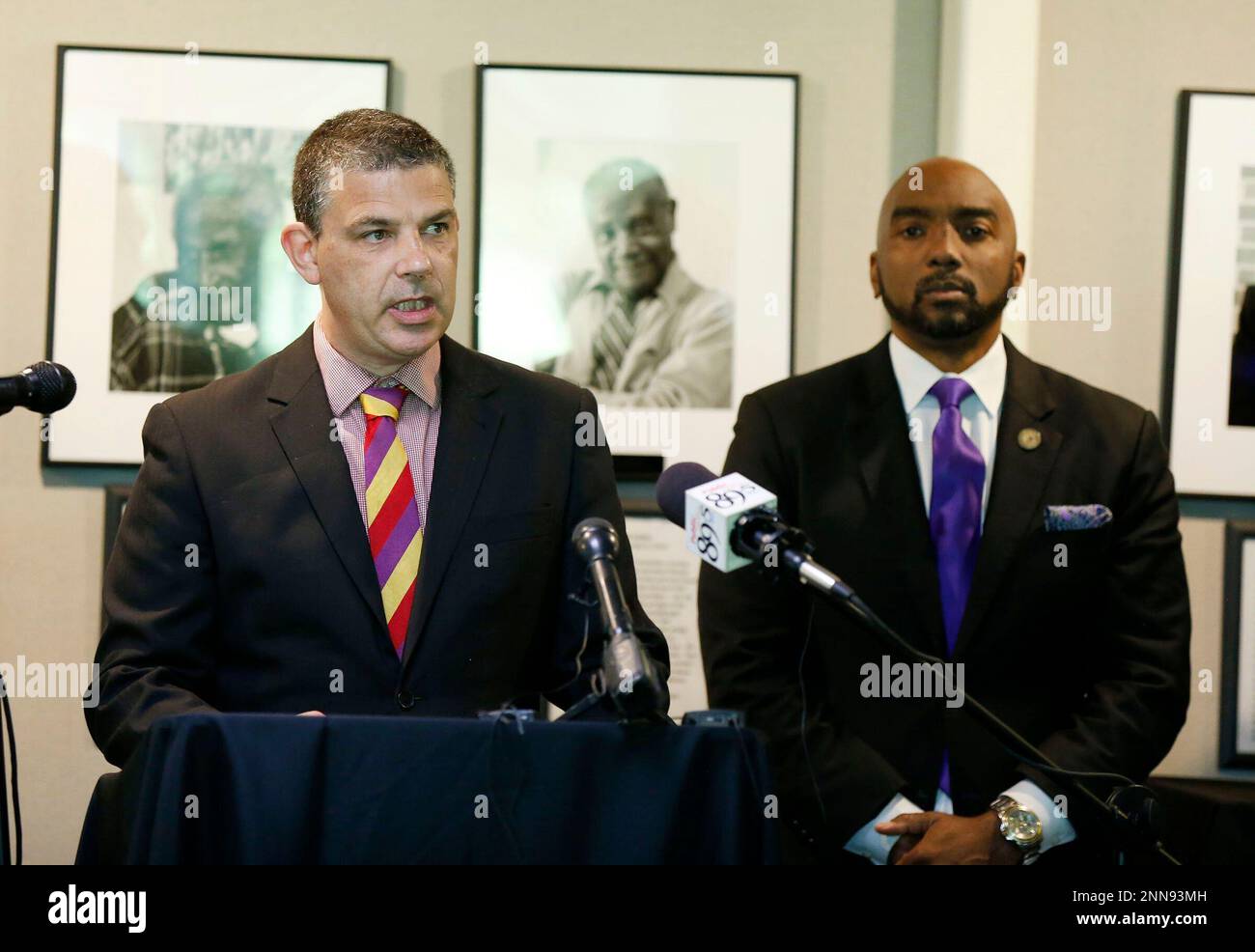 Loyola Marymount University law professor Eric Miller speaks with ...