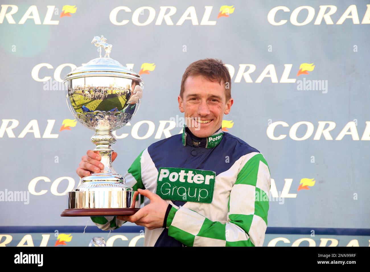Sam Twiston-Davies after winning the Coral Trophy Handicap Chase on Our ...