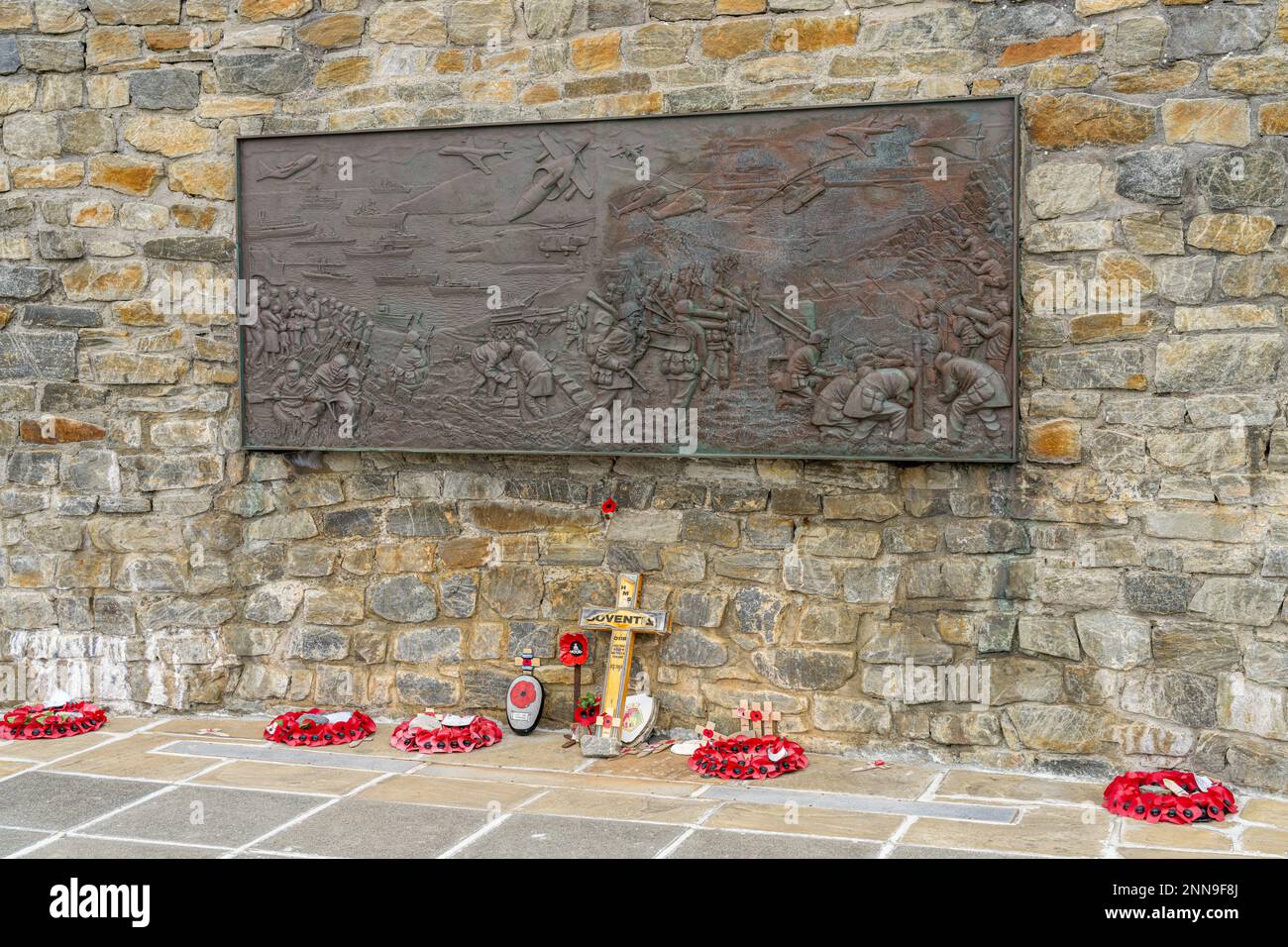 Port Stanley, Falkland Islands - 31 January 2023: War memorial to ...