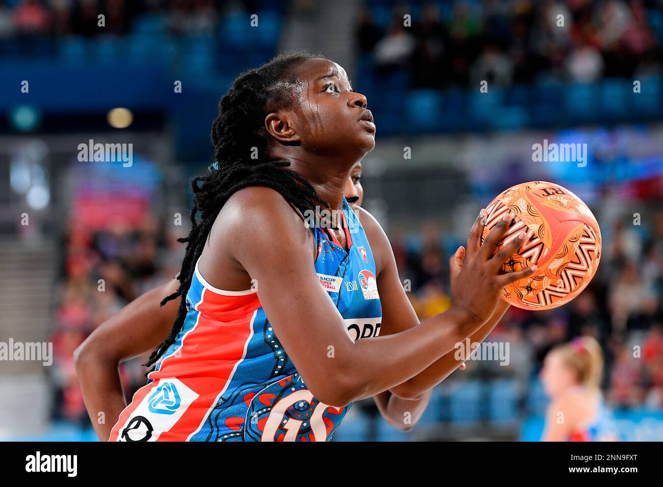 SYDNEY, AUSTRALIA - MAY 30: Sam Wallace of the NSW Swifts shoots for ...