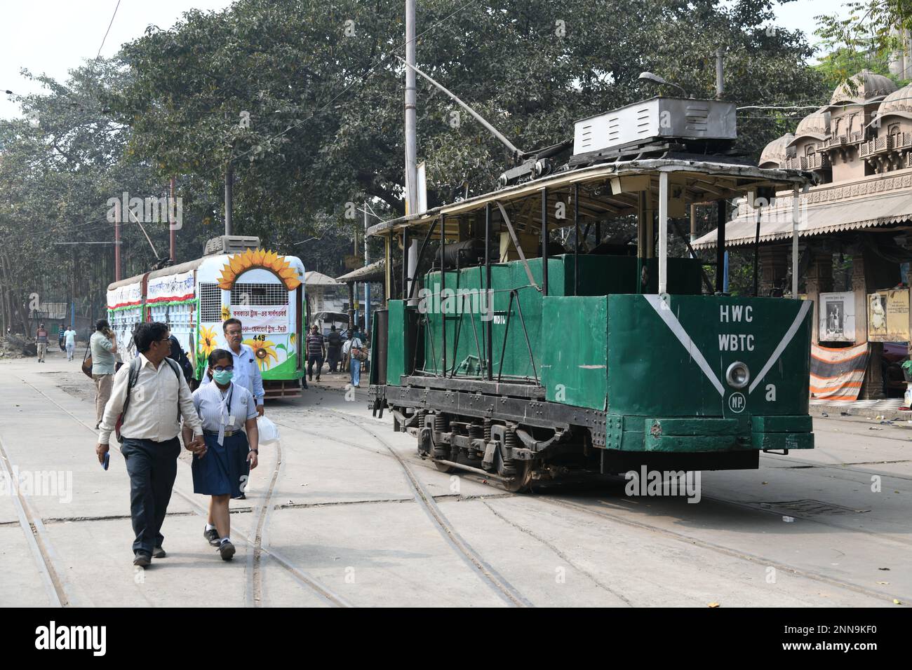 150th Anniversary of Calcutta Tramways. Esplanade, Kolkata, West Bengal ...