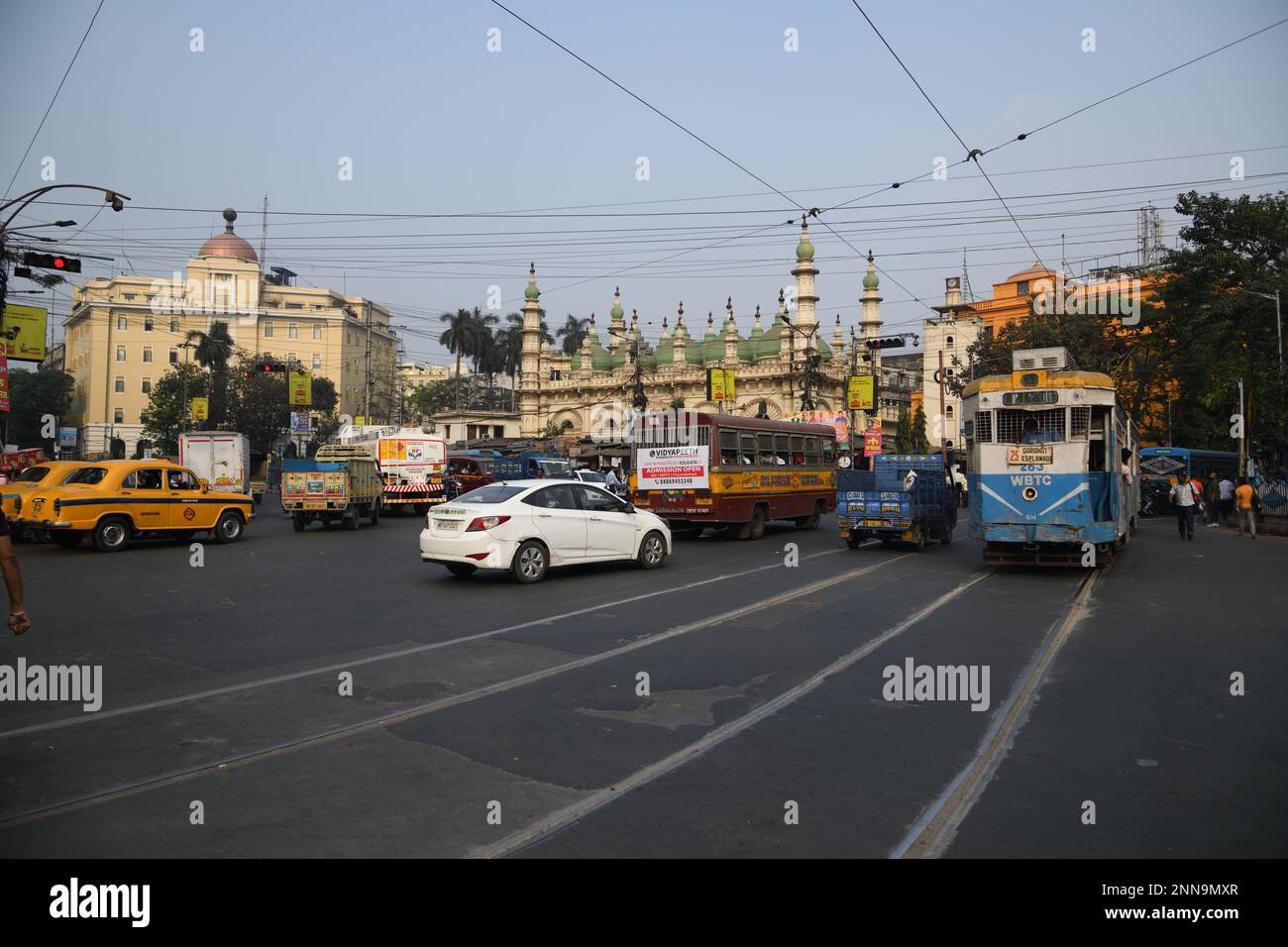 150th Anniversary of Calcutta Tramways. Esplanade, Kolkata, West Bengal ...