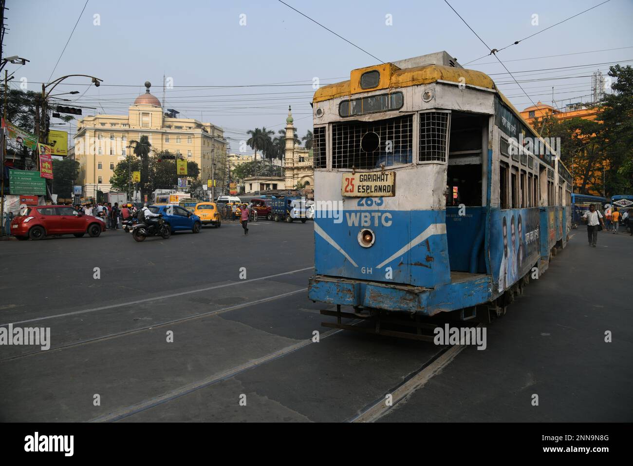 150th Anniversary of Calcutta Tramways. Esplanade, Kolkata, West Bengal ...