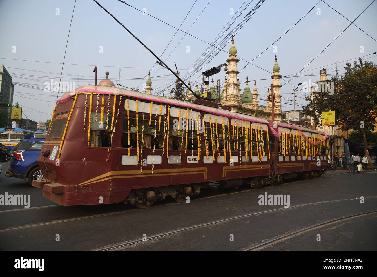 150th Anniversary of Calcutta Tramways. Esplanade, Kolkata, West Bengal ...