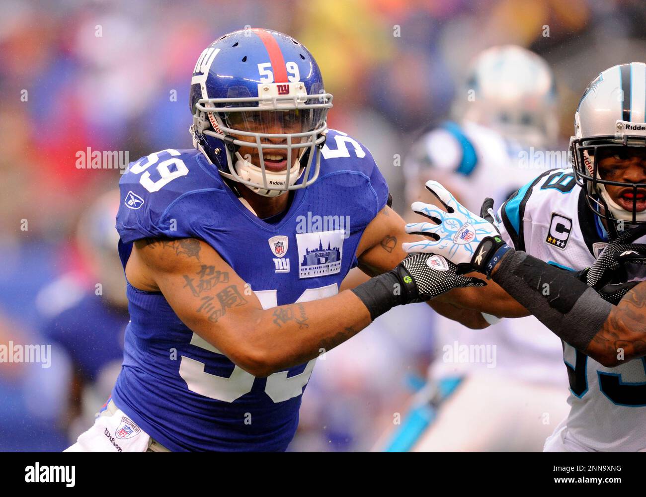 12 September 2010: New York Giants linebacker Michael Boley (59) during ...
