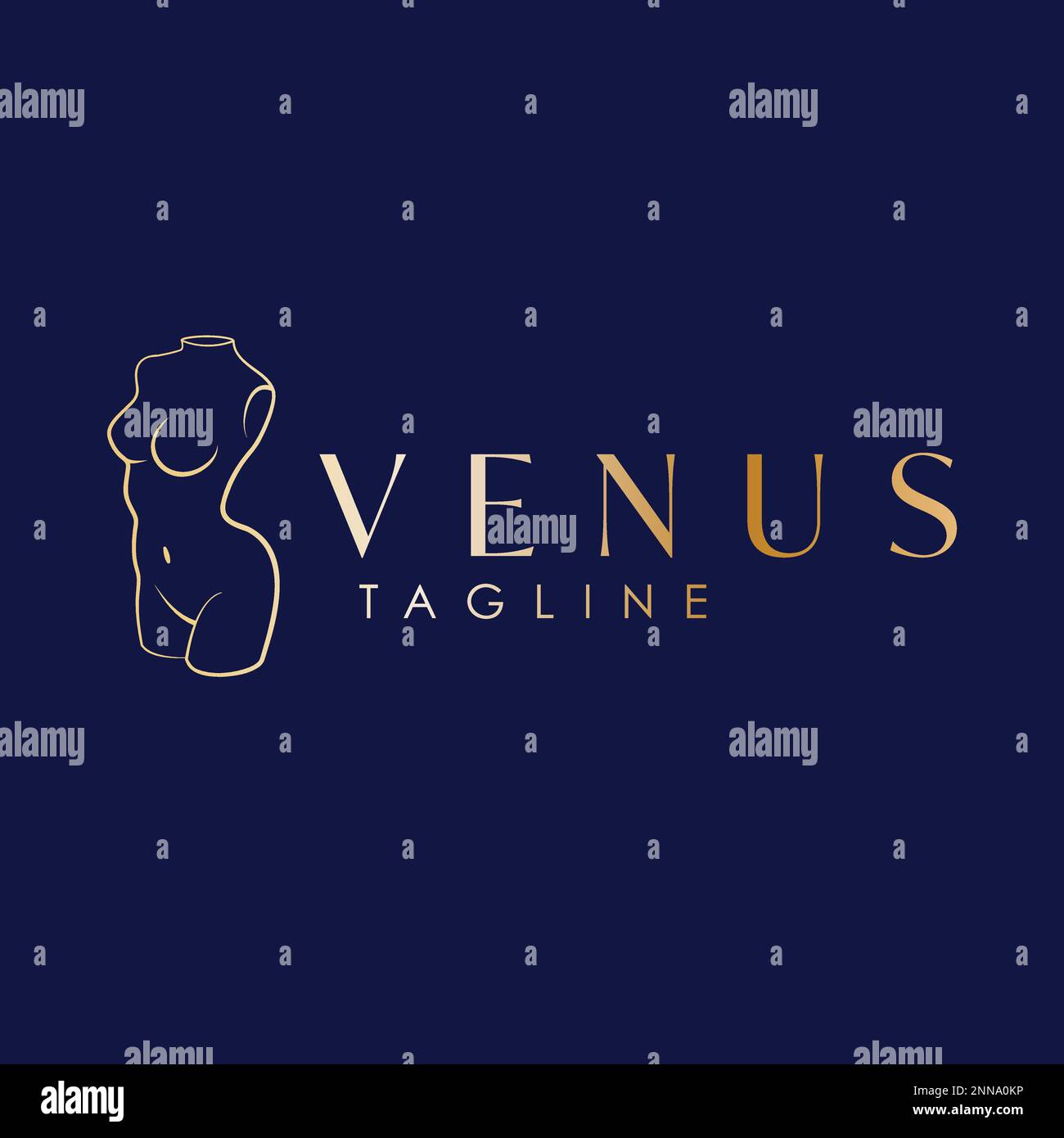 Ancient woman body logo template. Venus logo design. Beauty industry ...